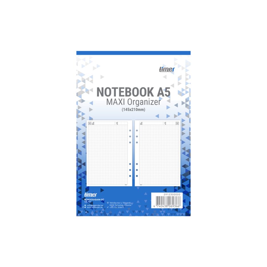 Maxi Notebook sisu - kalender